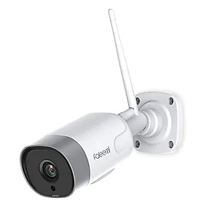 faleemi WiFi Outdoor Camera, 1080P Home WiFi Camera with Night Vision, Motion Detection, 2-Way Audio, IP66 Waterproof, SD Card Slot and Cloud Storage, Compatible with Android/iOS