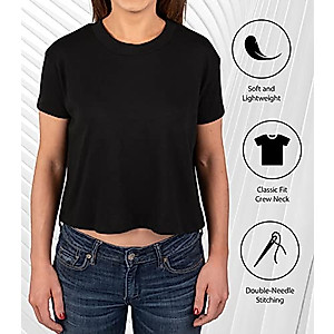 Instant Message - Do The Sexy Dexy - Juniors Cropped Cotton Blend T-Shirt - Size X-Large Heather Grey
