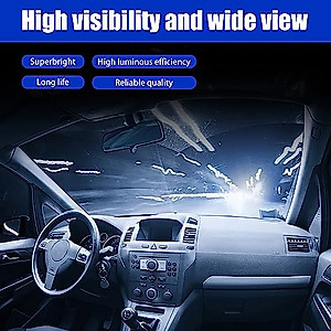 gunhunt 2 PCS H7 Halogen Headlight Bulb, PX26D Lamp Holder White Super Bright Headlamp, 12V 100W High Beam Low Beam Driving Fog Light for Most Cars, SUVs, Trucks