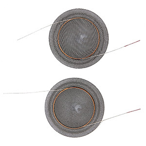25mm Tweeter Voice Coil Replacement Parts, 2Pcs 1" Tweeter Diaphragm, 25-core Tweeter Coil and 5.4 Ohm Resistor for Speaker DIY