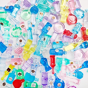 100PCS Dollhouse Miniature Decor Drink Bottle Miniature Bottles Wine Bottles Miniature Liquor Bottle Mini House Decoration