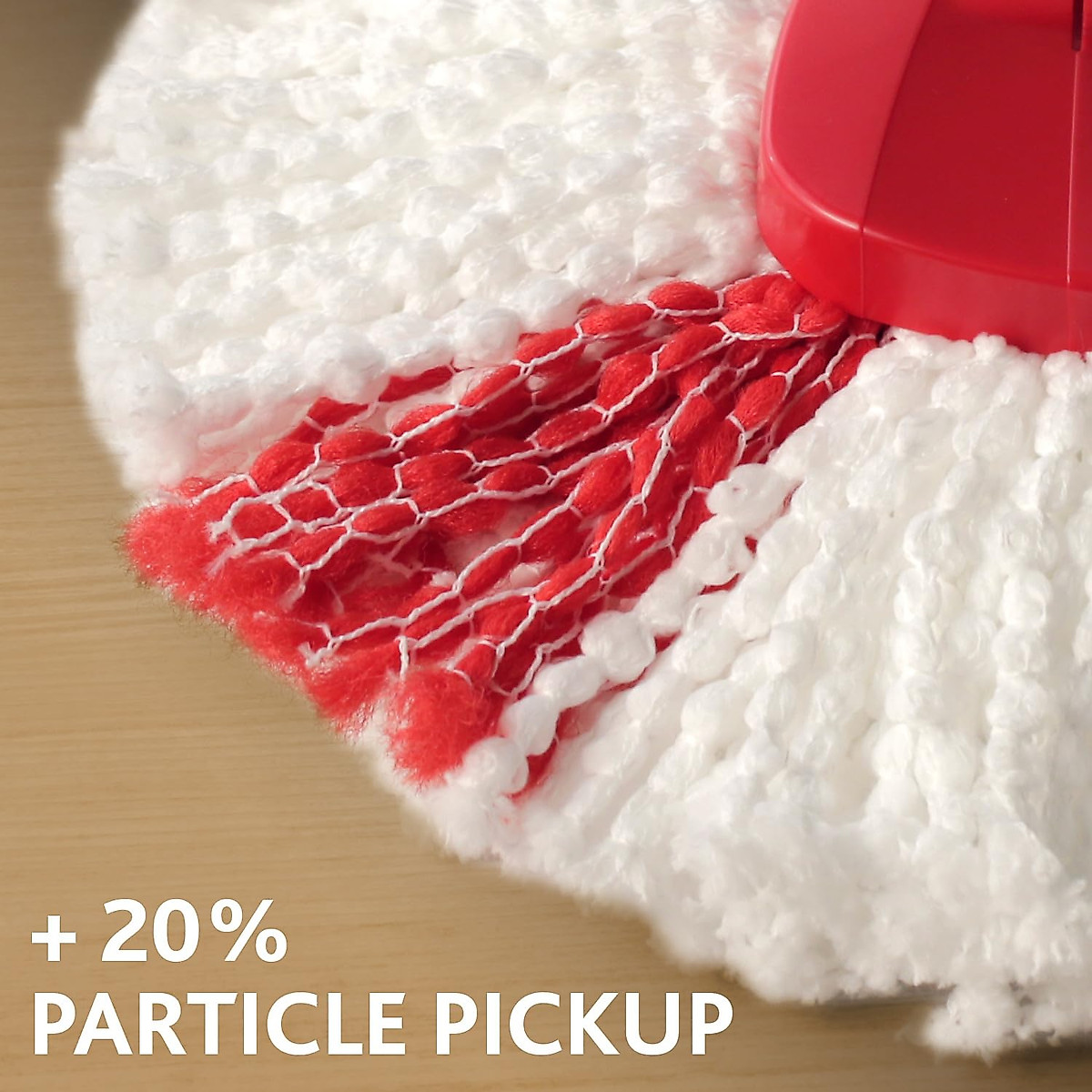 Vileda Easy Wring and Clean Turbo Microfibre Mop and Bucket Set, 48.5 X 27.5 X 28 Cm, Grey/Red