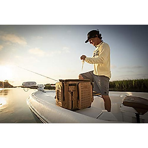 Plano Guide Series 3700 XL Tackle Bag, Beige 1680 Denier Fabric with Waterproof Base, Includes 10 Stowaway Utility Organization Boxes, Large Premium Fishing Storage