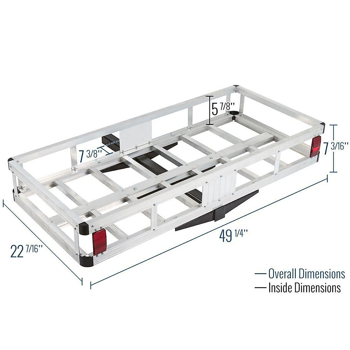 Apex HCCA-2249 48' Aluminum Cargo Carrier with 5/8' Hitch Pin