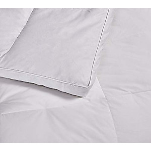 Kathy Ireland 233 Thread Count 3 inch White Down Fiber Top Featherbed Mattress Topper-(Full/Queen/King), Twin
