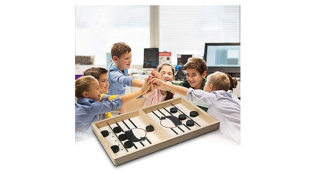 Exciting 2-in-1 Sling Puck & Chess Game Set