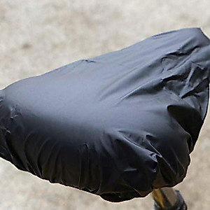 LIOOBO 3pcs Bike Seat Cover Comfortable Soft Waterproof Bicycle Saddle Cushion Protector for Road Bikes Mountain Bike Cycling (Black)