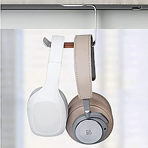 ANIIC Headset Stand Headphone Stand Hanger Wall Mount Headphone Hook Save Space Durable Aluminum Headset Stand Holder Headphone Stand (Color : Gris)