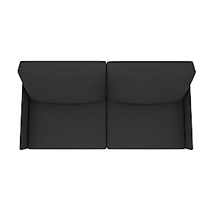 DHP Pembroke Convertible Futon Sofa Bed, Grey Linen