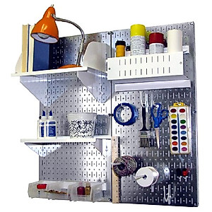 Wall Control 30-P-3232GV Galvanized Steel Pegboard Pack