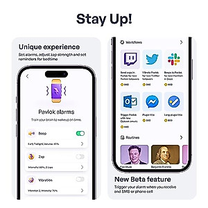 Pavlok Shock Clock 2 | Silent Alarm Clock | Ideal for Heavy Sleepers | Couples' Favorite | Wake Up On Time | Vibrating Alarm | Students' Best Friend
