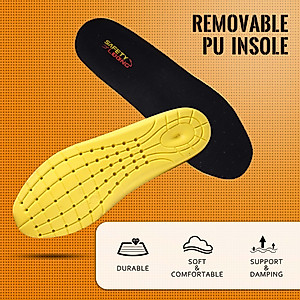 SAFETY LOONG Work Boots for Men Soft Toe Non Slip Rubber Sole Comfortable Full Grain Leather Waterproof Goodyear Welt Construction Shoes 10.5