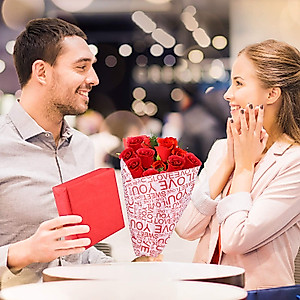 CHRORINE 60 Sheets Valentines Tissue Paper 6 Designs Gift Wrapping Paper for Valentine's Day, Wedding Party Crafts Decor