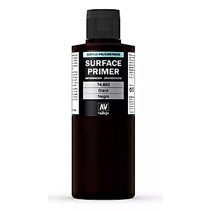 Vallejo Black Primer Acry-Poly 200ml Paint