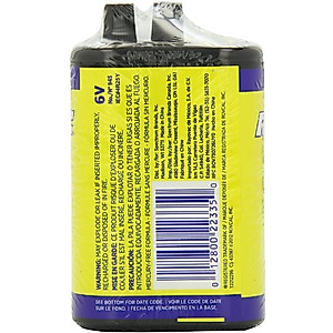 Rayovac 6V Battery 945R4C, Heavy Duty Lantern Battery, 1 Count