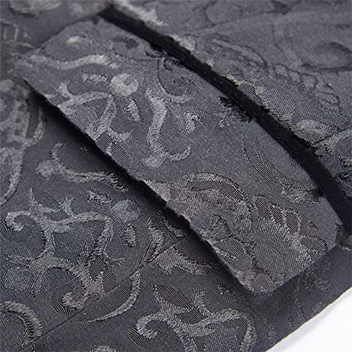 Men Shiny Sequins Suit Jacket One Button Notched Lapel Party Sport Coat Gold Sequin Stylish Slim Tux Dress Blazer (Black,3X-Large)