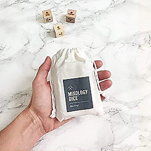 Mixology Dice® (pouch) // Inspiration for craft cocktails/gift for him, gift for boyfriend, gift for men, bartender gift