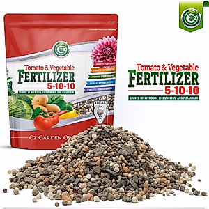 5-10-10 Tomato & Vegetable Fertilizer - Made in USA - Nitrogen, Phosphorus, Potassium Plant Food for Indoor/Outdoor Plants & Flower Gardens - Promotes Vigorous Growth and Big Blooms!