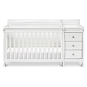DaVinci Kalani 4-in-1 Convertible Crib and Changer Combo in White