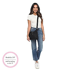 Cross Over Crossbody Bag for Women - Lightweight Water-Resistant Travel Bag with Adjustable Strap RFID Wristlet