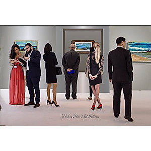 The Beach, Seascape Ocean Shore By Internationally Renown Painter Yary Dluhos