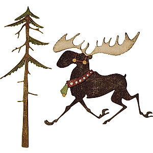 Sizzix Thinlits Dies Merry Moose by Tim Holtz, 7-Pack, Multicolor