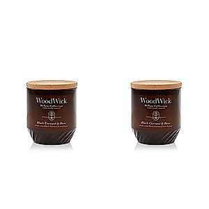 WoodWick® Renew Medium Candle, Black Currant & Rose Scented Candles, 6oz, Plant Based Soy Wax Blend, Made with Upcycled Materials and Essential Oils, Up to 55 Hours of Burn Time