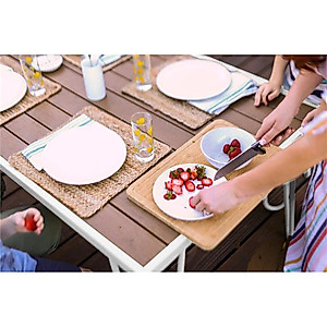 Novogratz Poolside Gossip Collection, Paulette Outdoor/Indoor Table and Bench Set, White