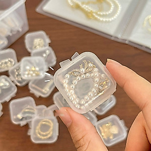 Ankexin 10x Mini Plastic Storage Container Box Portable Medicine Holder Storage Organizer Jewelry Packaging for Earring