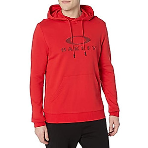 Oakley Woven Bark Pull Over Hoodie, Red Line, X-Large