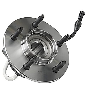 Detroit Axle - 4WD Front Wheel Bearing Hubs for 1997-2000 Ford F-150 [w/ 4-Wheel ABS], Replacement 1998 1999 F-150 Wheel Bearing and Hubs Assembly Set, Pair Hubs