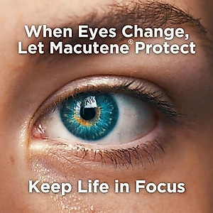 Natural Eye Health Vitamins with Bilberry Zeaxanthin Lutein - Macular Support Supplement, Formula Based On AREDS2® Clinical Trials Plus Carotenoids Quercetin EGCG - Macutene® Protect (60 Capsules)