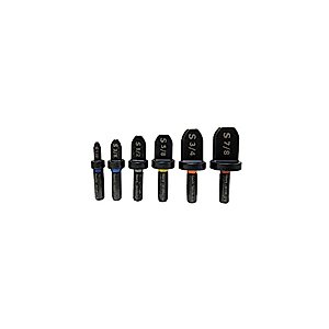 SSPIN300 Swaging Tool Drill Bit Set with 1/4” 3/8” 1/2” 5/8” 3/4” 7/8” Bits