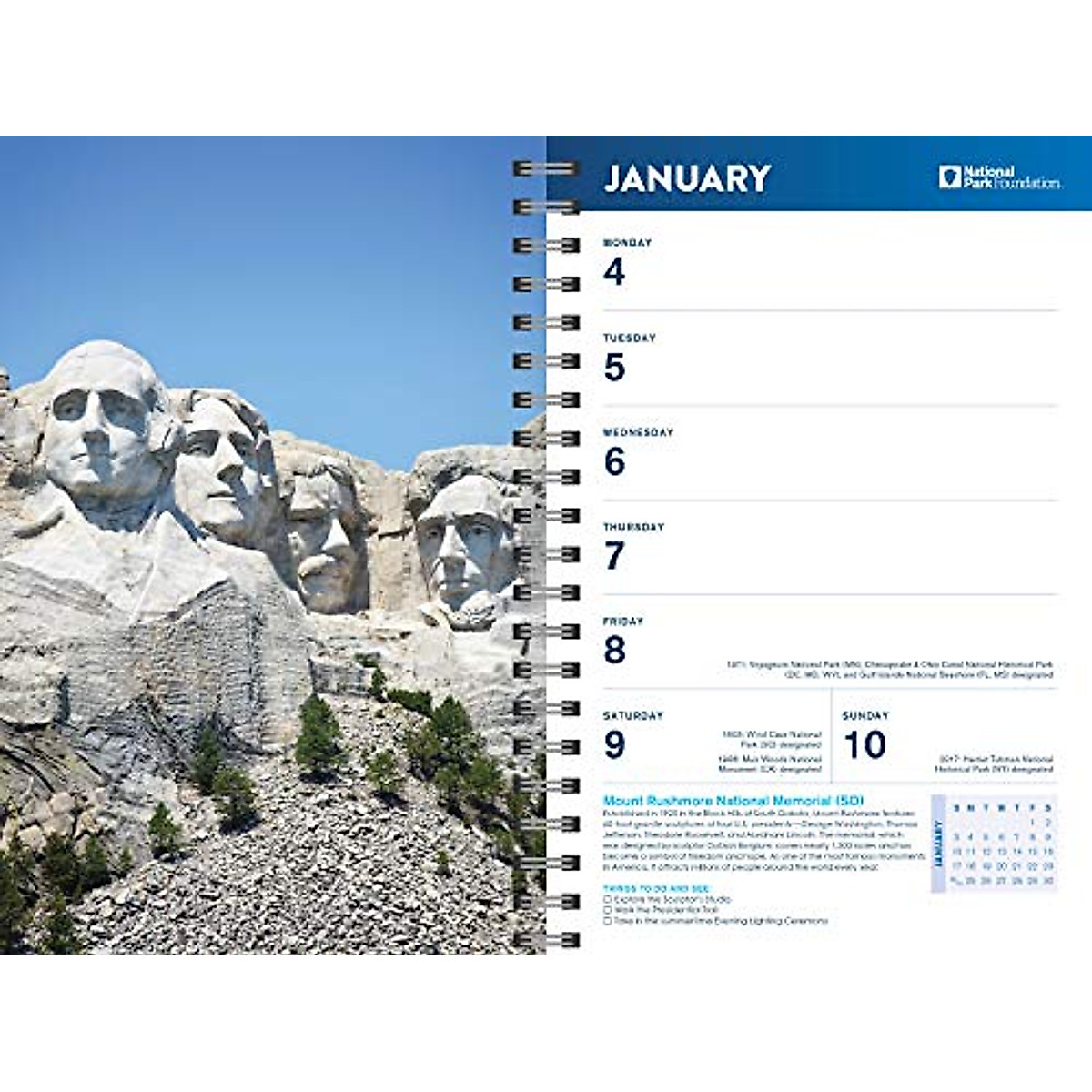 2021 National Park Foundation Planner: 12-Month Engagement Nature Calendar (Weekly Planner, Monthly, Thru December 2021)