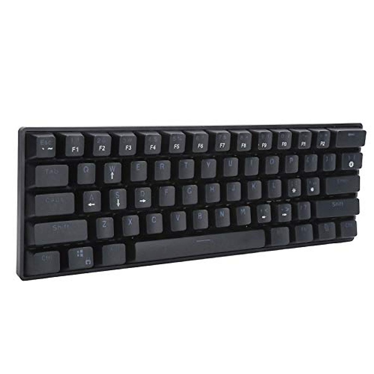 61 Key Wired Mechanical Keyboard, LED Backlit Gaming Keyboard with Blue Switch Back Light USB Universal Mechanical Gaming Keyboard for Computer