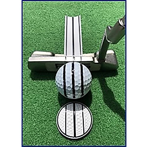 Three-Line Putting Kit in Metal case, metallic, 5 x 4