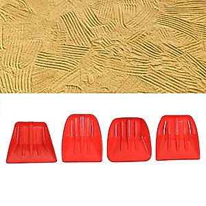 Plastic Garden Shovel Snow Shovel Red Thickened PP Plastic Wear Resistant Kids Safe Shovel for Garden Snow Removal Tool(1501-1)