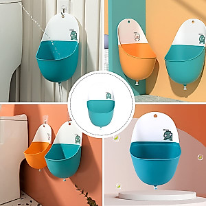 Toddmomy 1 Set Potties Dinosaur Hanging Blue Bathroom Cartoon with for Toddler Urinal Kids Boy Training Children Trainer Funny Tool Plug Baby Boys Hook Standing Toilet Potty Pee