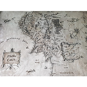 Middle Earth, Middle Earth Rug, Living Room Rug, Fan Map Rug (55”x78”)=140x200cm