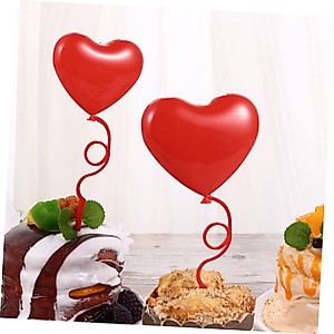 24pcs Valentines Day Cupcake Toppers Valentines Day Cake Picks Happy Valentines Day Cake Decor Valentines Day Party Favors Bridal Shower Cake Decors Heart-shaped Insert Card Bride