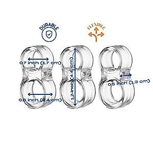 Clear Door Stopper Wall Protector (4 Pcs), Silicone Door Handle Stoppers, Noise Canceling from Door Knobs, Silicone Clear Door Bumper, Door Knob Wall Shield, Shock Absorbent Wall Protector