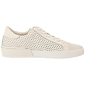 Dolce Vita Women's Zina PERF Sneaker, White Perforated Leather, 6.5