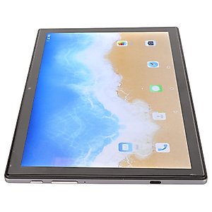 aqxreight Tablet PC, Business Tablet 10 Inch 7000mAh 8GB RAM 256GB ROM Dual Camera Gray for Family (US Plug)