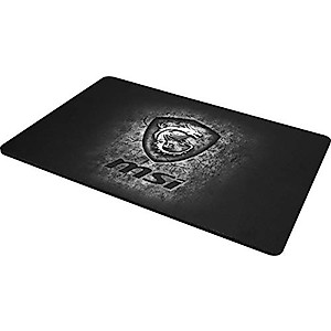MSI Agility GD20 Premium Gaming Mouse Pad, Standard Medium Size,Ultra Smooth Micro-Tex Textile Surface,Anti-Slip Natural Rubber Base,Extra Thick,Perfect for Laser and Optical Mice,12.5” X 8.7” X 0.2”