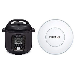Instant Pot Pro 10-in-1 Pressure Cooker, Slow Cooker, Rice/Grain Cooker, Steamer, Sauté, Sous Vide, Yogurt Maker, Sterilizer, and Warmer, 8 Quart & Silicone Lid, 8 quart, White