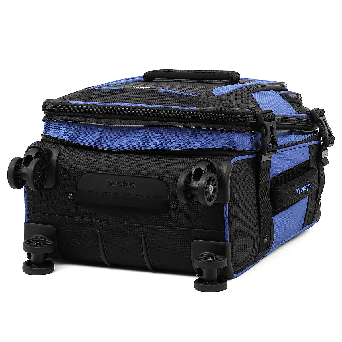 Travelpro Bold Softside Expandable Carry on Spinner Luggage, Carry on 21-Inch, Blue/Black