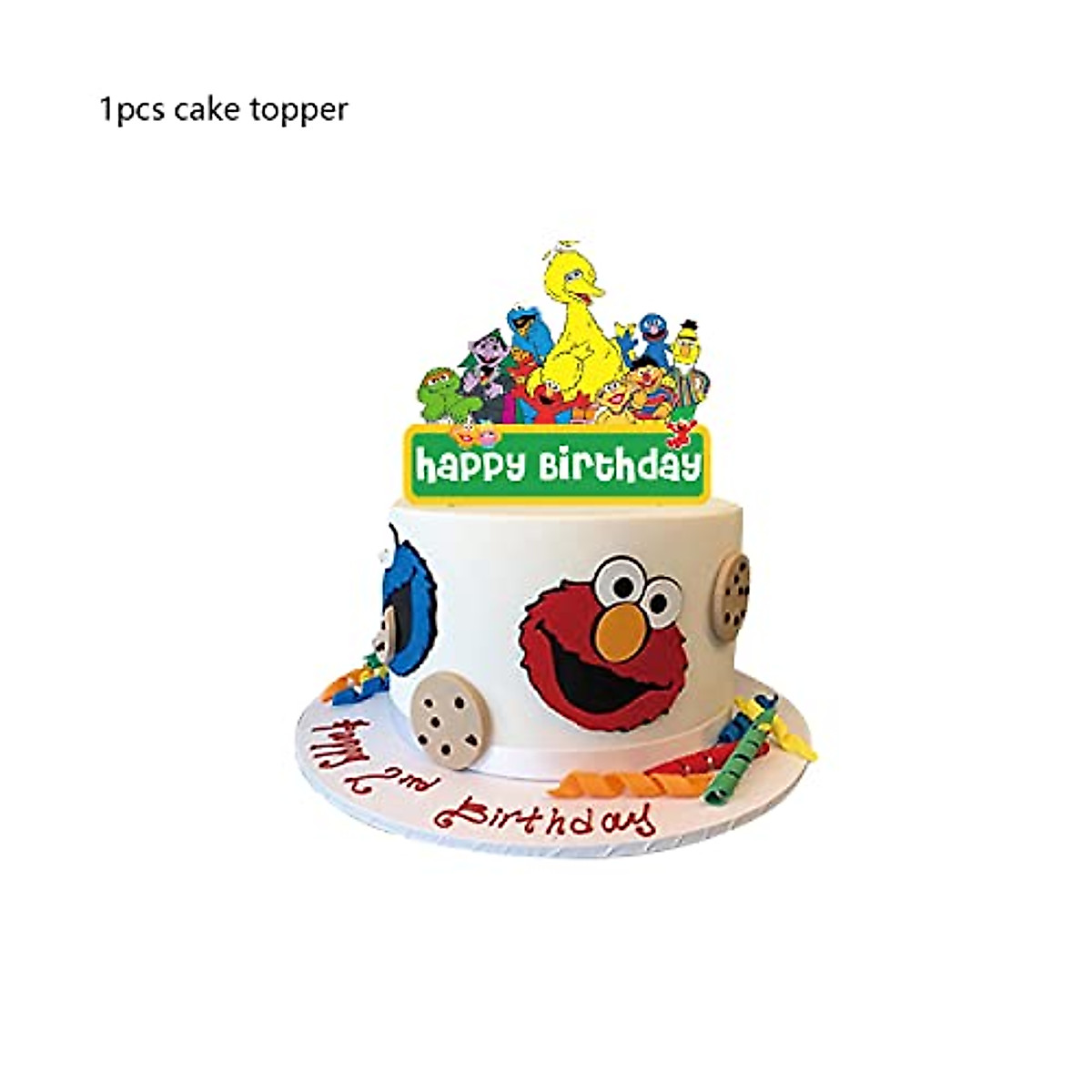 51-piece themed Birthday party Supplies set includes banners, tablecloths, balloons, dinner plates, goody bags, cake toppers and cupcake toppers for boys' and girls' birthday party decorations