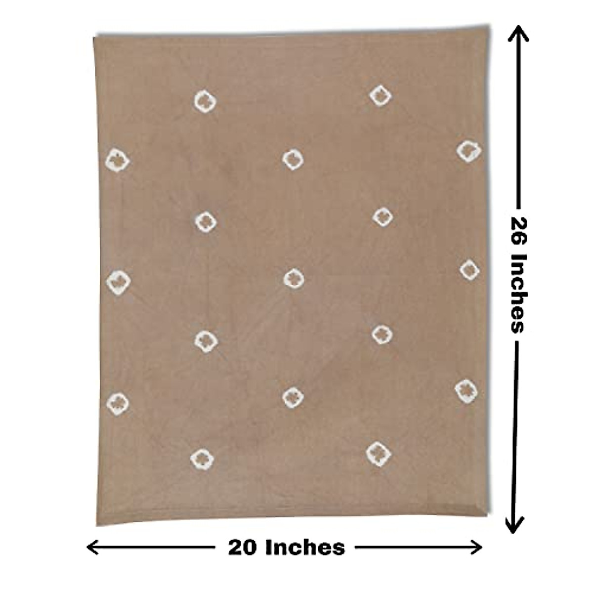 Folkulture Kitchen Towels or Dish Towels for Kitchen, 20x26 Inches Tea Towels with Hanging Loop or Hand Towels, Flour Sack Hand Towels or Farmhouse Kitchen Towels, 100% Cotton, Set of 3, Indie Smoke