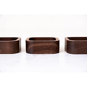 Hardwood Ring Tray | Tiny Wood Ring Holder | Black Walnut Square …