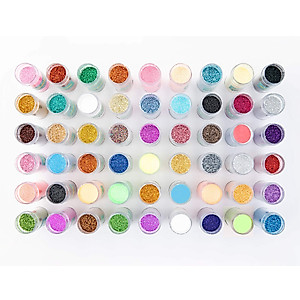 TORC Extra Fine Glitter Set, 54 Colors 19 oz, Holographic Glitter for Crafts Tumblers Slime Nails Art Cosmetic Festival Decor